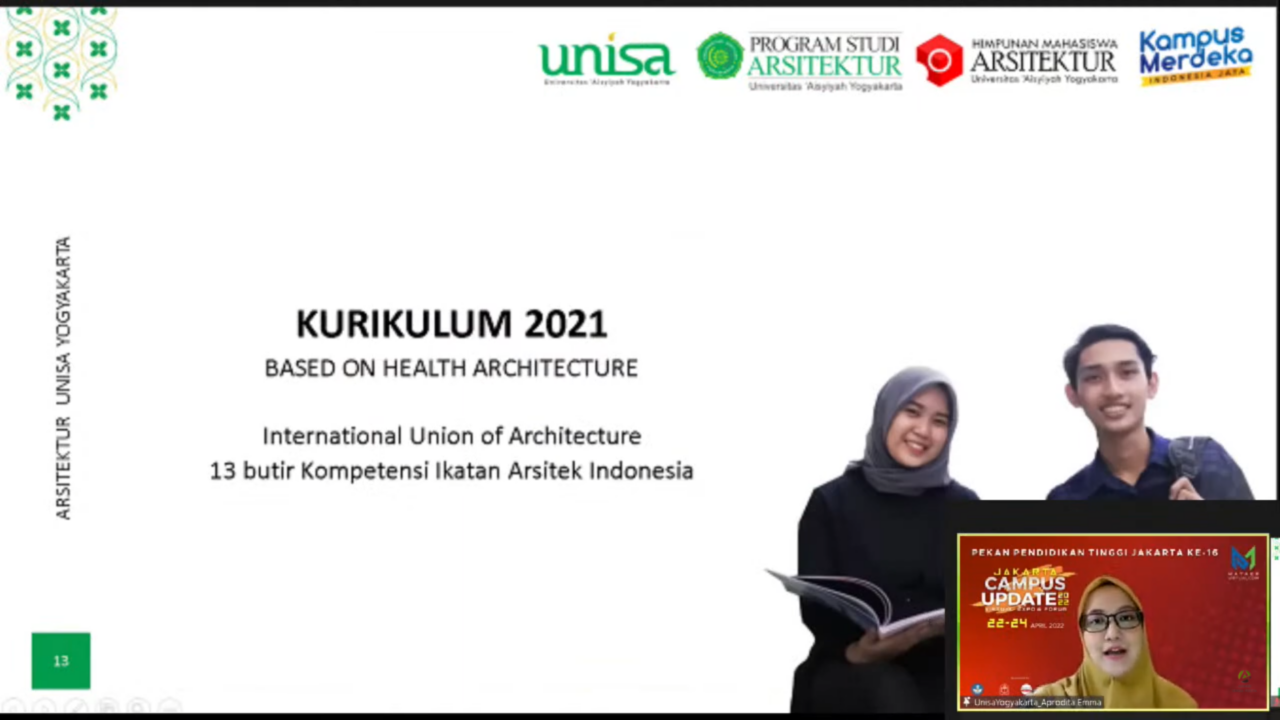 Webinar Keunggulan Prodi Arsitektur UNISA - S1 Arsitektur UNISA