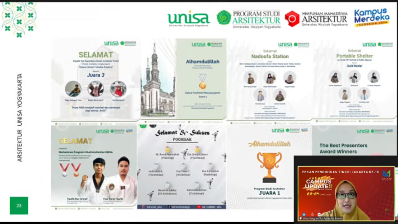 Webinar Keunggulan Prodi Arsitektur UNISA - S1 Arsitektur UNISA